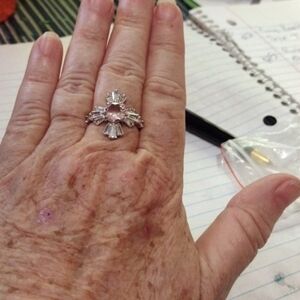 Bomb Party | Jewelry | Bomb Party Ring Rhodium Plated Lab Created Light ...